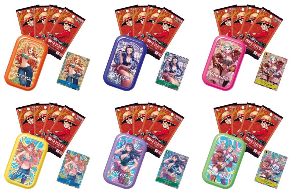 One Piece Card Game Mini Tin Pack Set vol.2 TS-02 - Set of 6 (Japanese ...